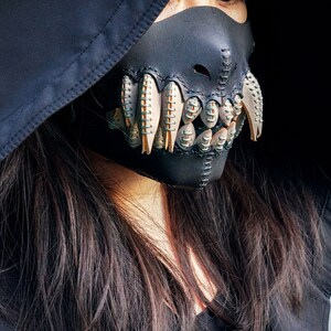 PDF Pattern Leather Teeth Monster Mask - Etsy