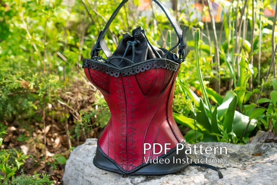 PDF Pattern Leather Corset Bag - Etsy