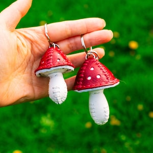 PDF Pattern Mushroom Keychain Small Large - Etsy
