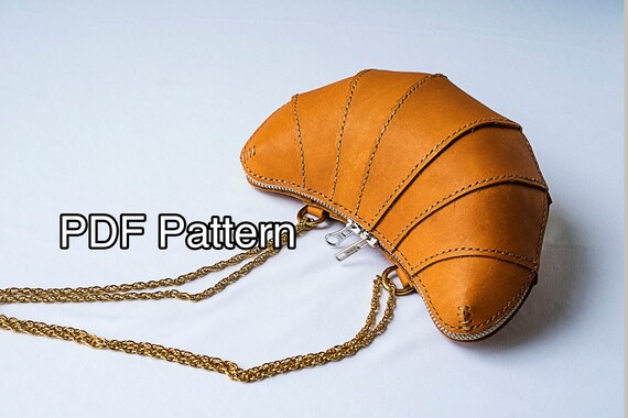 PDF Pattern Leather Croissant Purse - Etsy