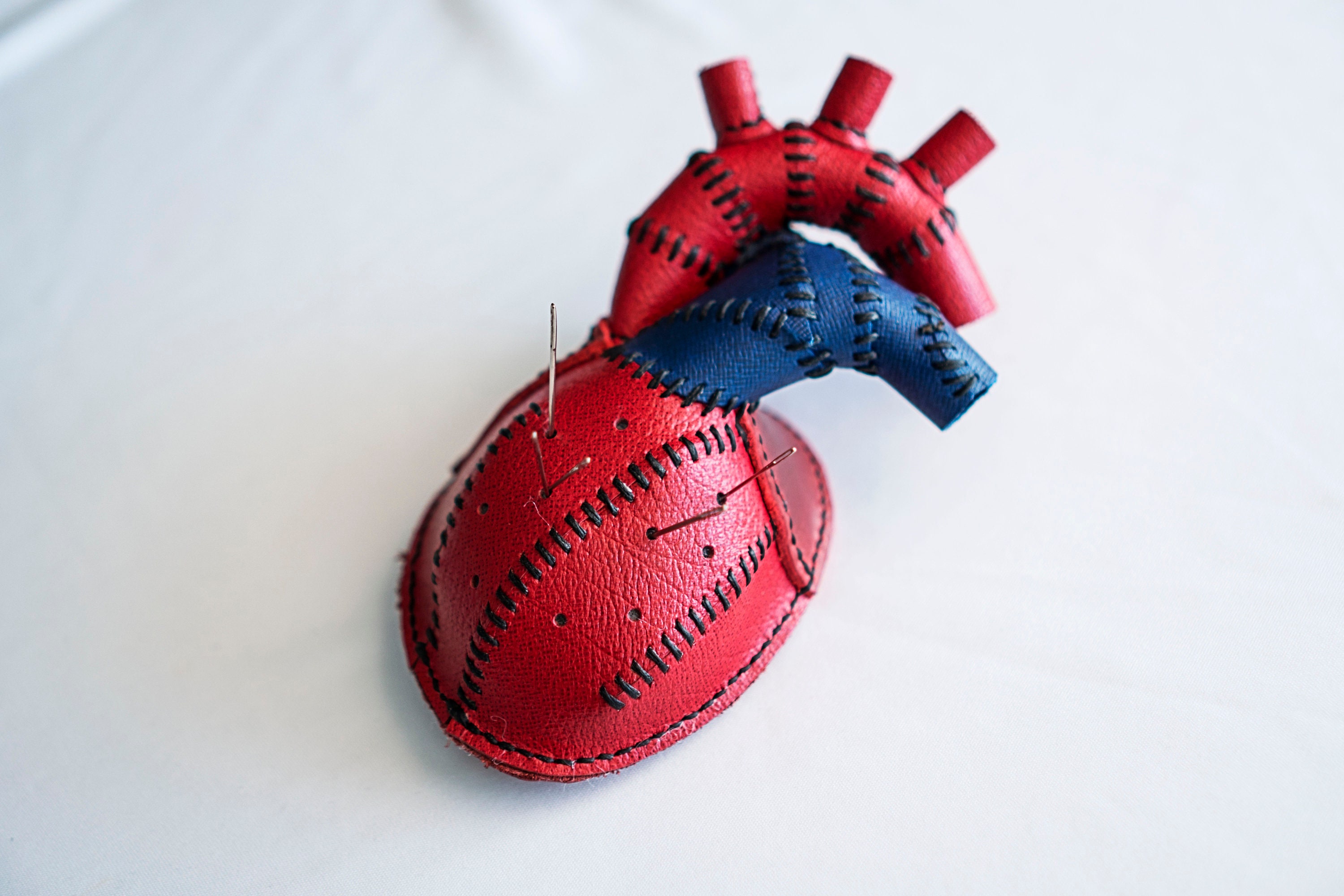 PDF Pattern Leather Anatomical Heart Pin Cushion | Etsy