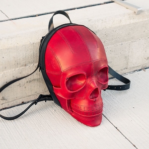 PDF Pattern Leather Skull Backpack - Etsy