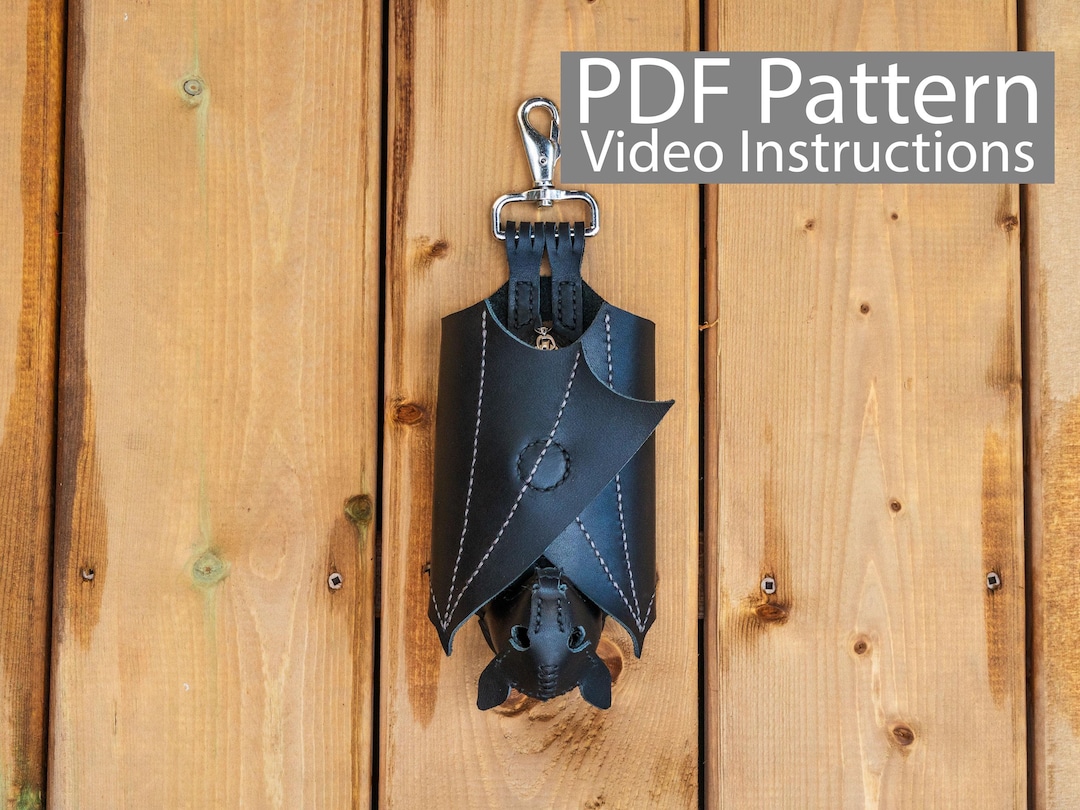 PDF Pattern Leather Bat Coin Purse - Etsy