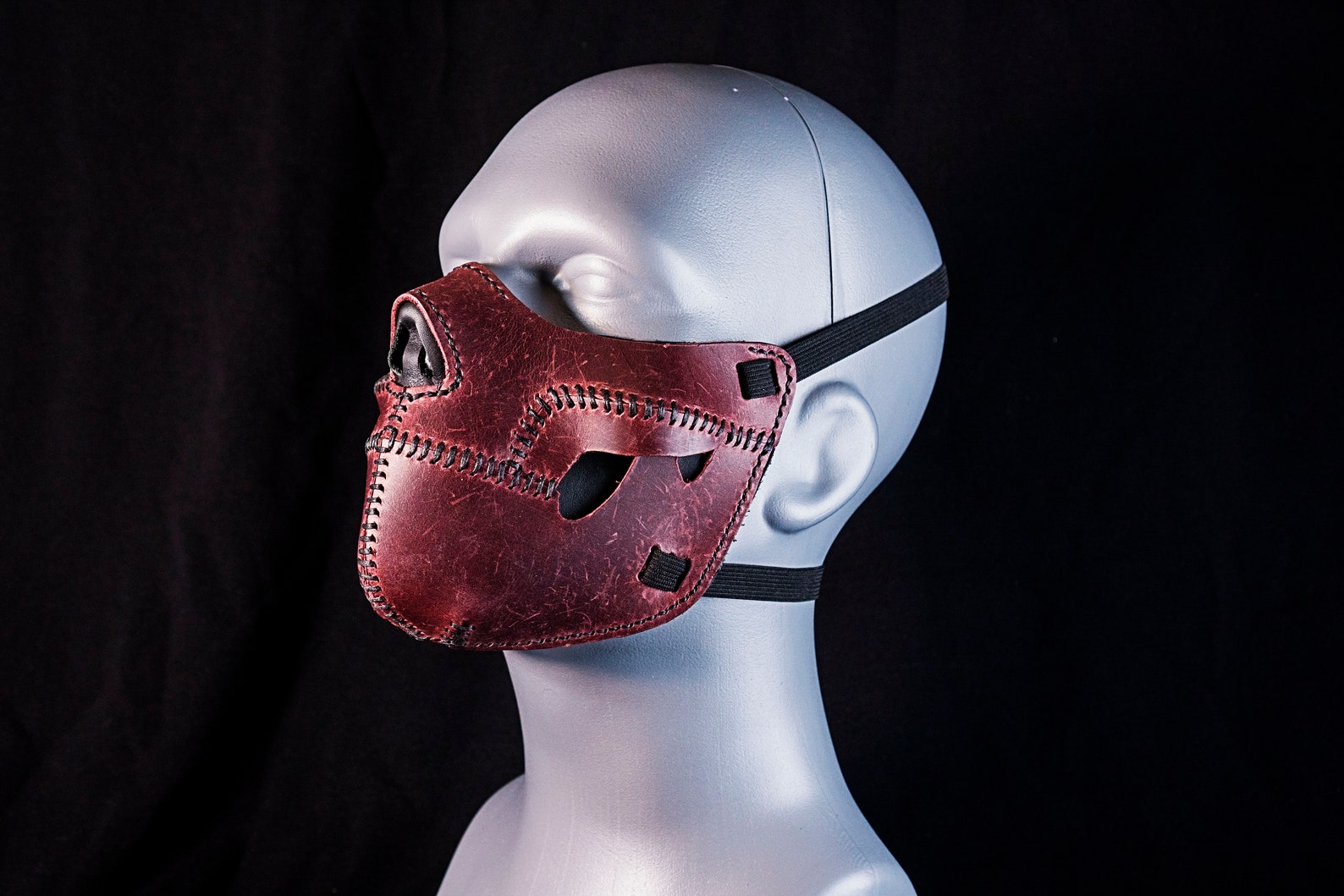 PDF Pattern Leather Skull Half Mask - Etsy