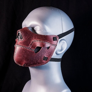 PDF Pattern Leather Skull Half Mask - Etsy