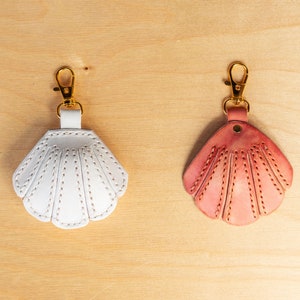 PDF Pattern Leather Clam Seashell Keychain/key Fob/bag Charm - Etsy
