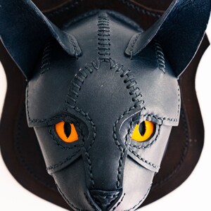 PDF Pattern Leather Cat Head Mount - Etsy