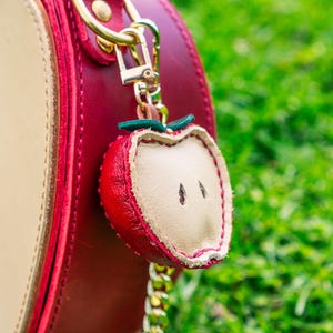 PDF Pattern Leather Apple Keychain/bag Charm - Etsy