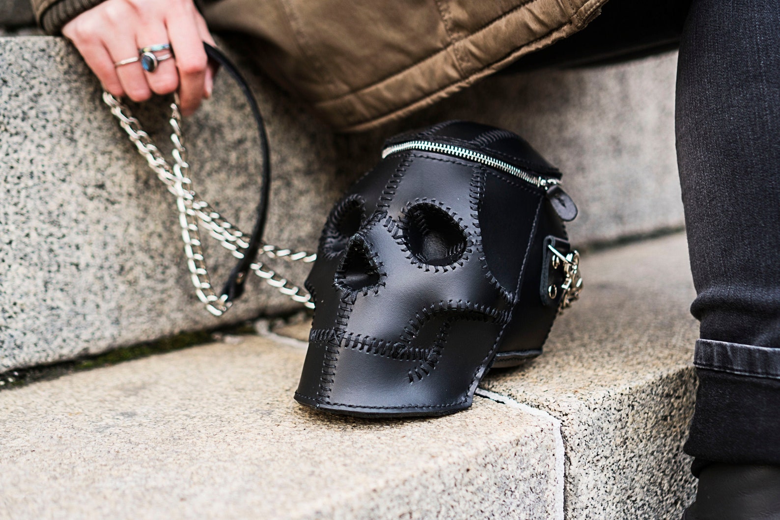 PDF Pattern Leather Skull Bag - Etsy