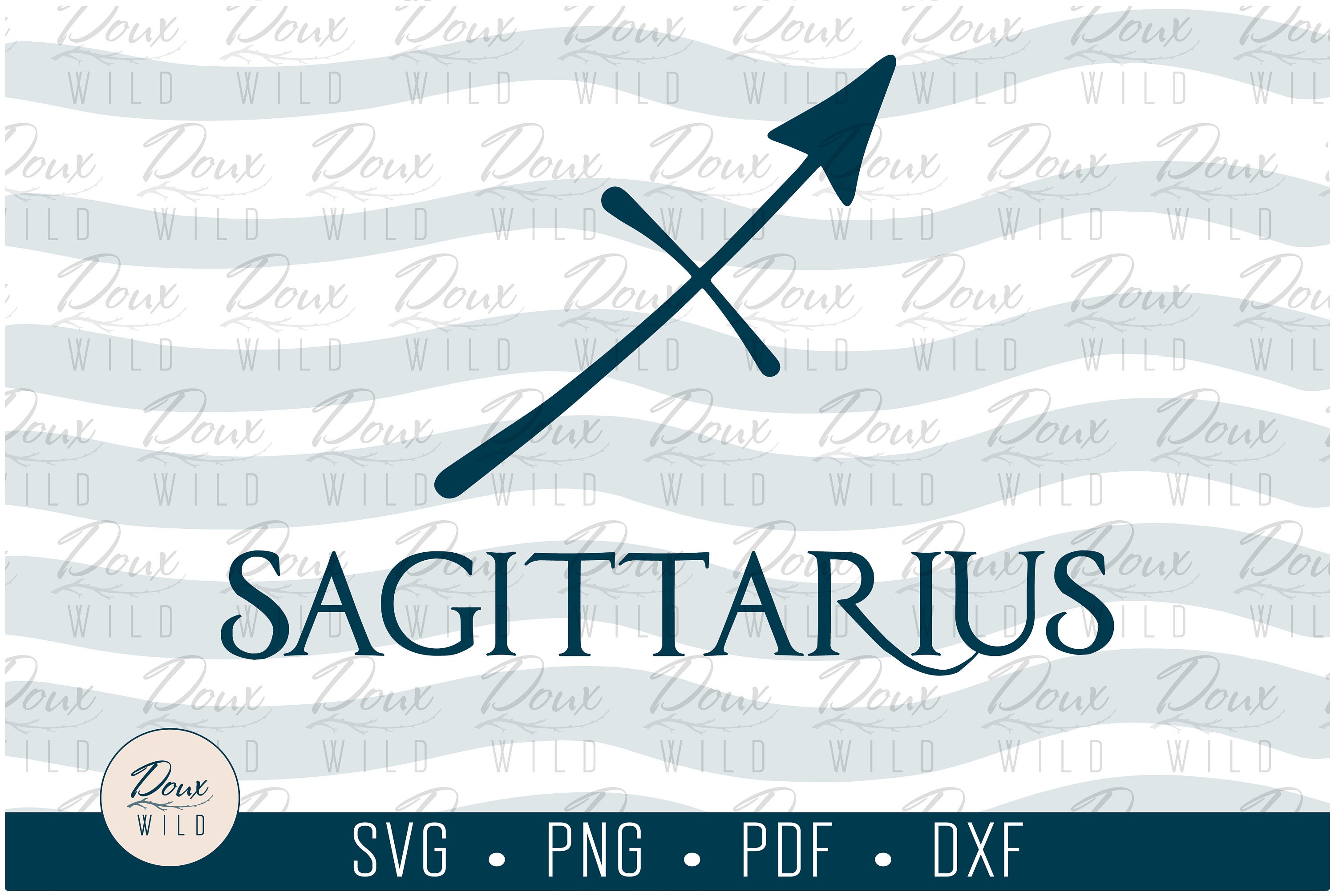 Sagittarius Sun Sign Svg Zodiac Birthday Stars Horoscope Astrology ...