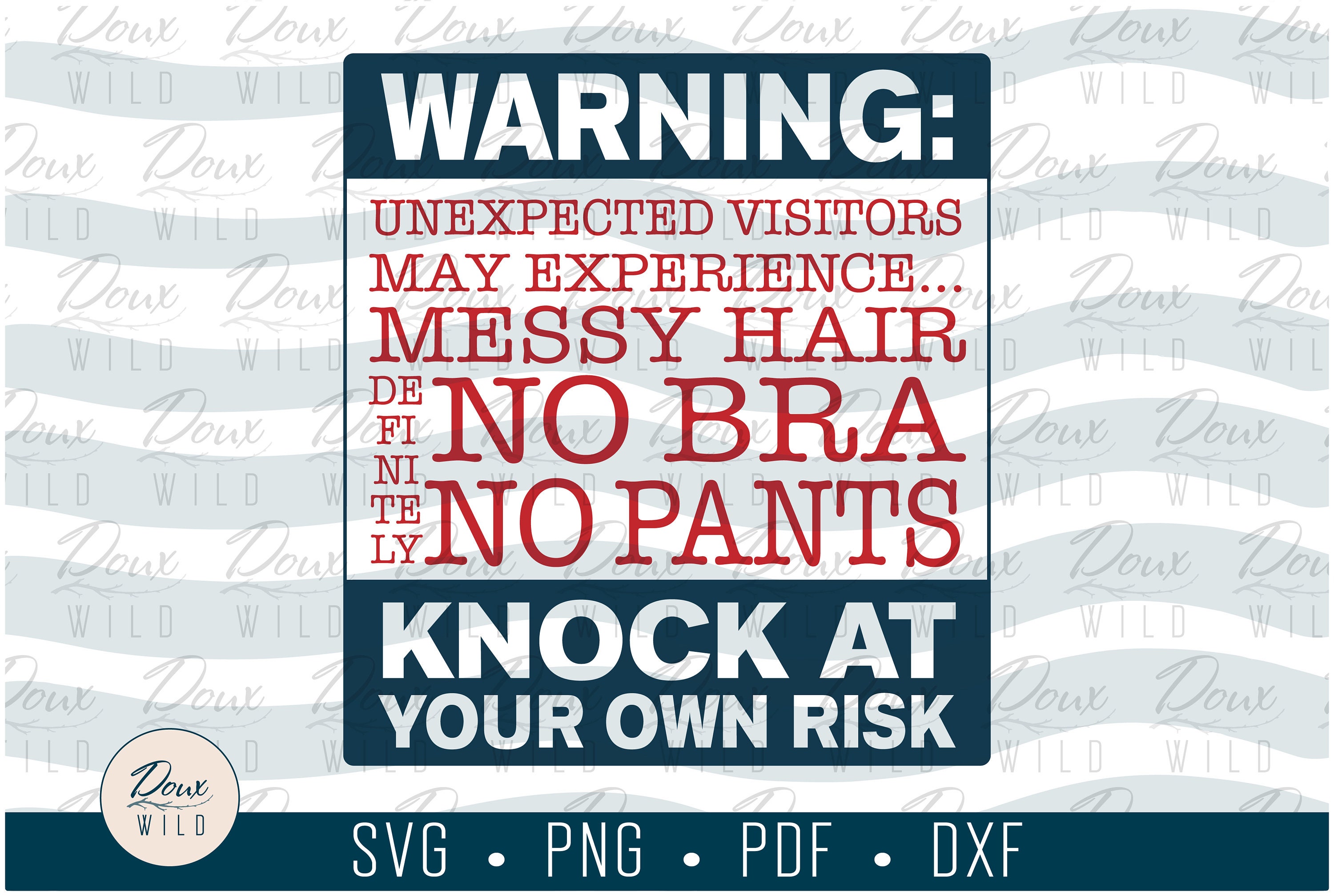 Unexpected Visitors May Experience - Knock at Your Own Risk Svg Postal ...