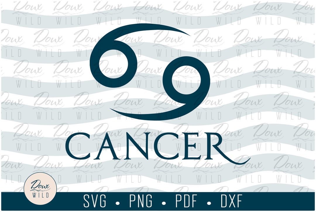 Cancer Sun Sign Svg, Zodiac Birthday Stars Horoscope Astrology Signage ...