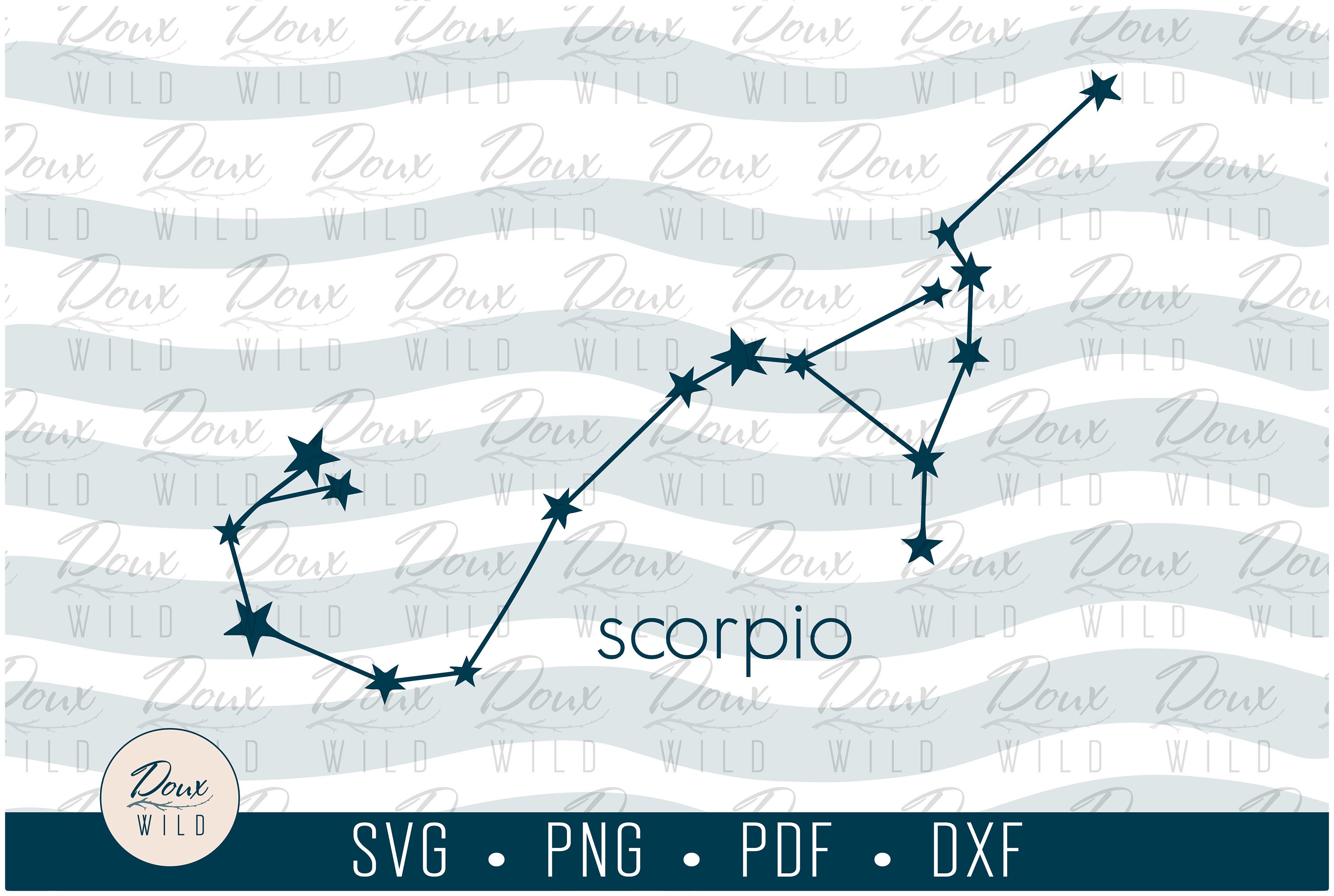 Scorpio Constellation Svg Zodiac Birthday Sun Horoscope Astrology Sign ...
