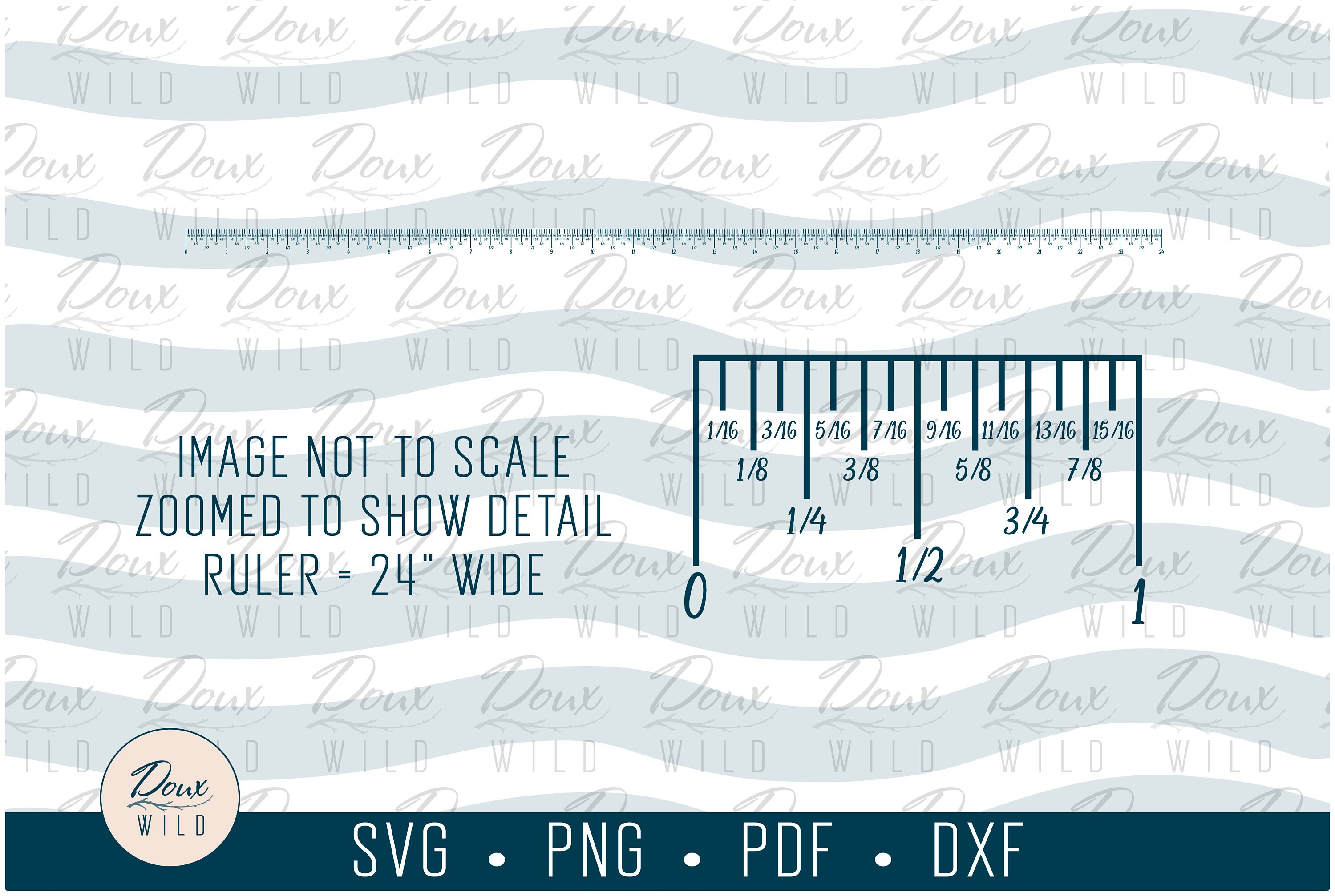 24 Inch Ruler for Crafters Svg, Office Boss School Tools Printable Sign ...