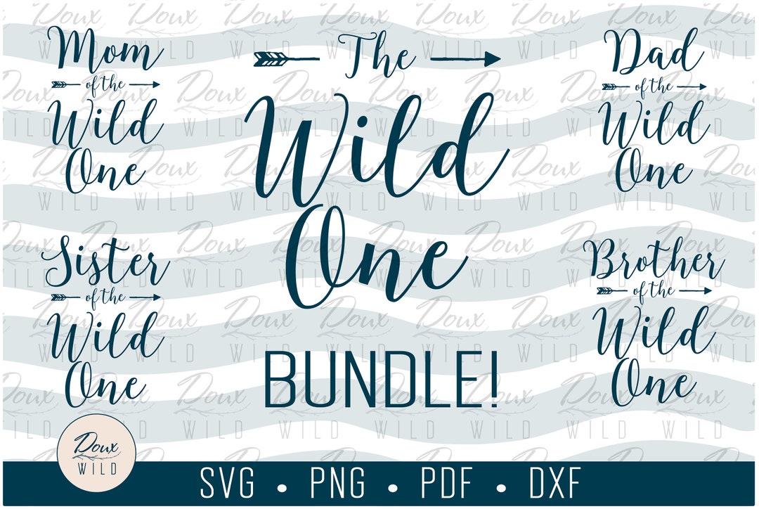 Family of the Wild One Bundle Svg Parent Sibling Birthday Reunion Print ...