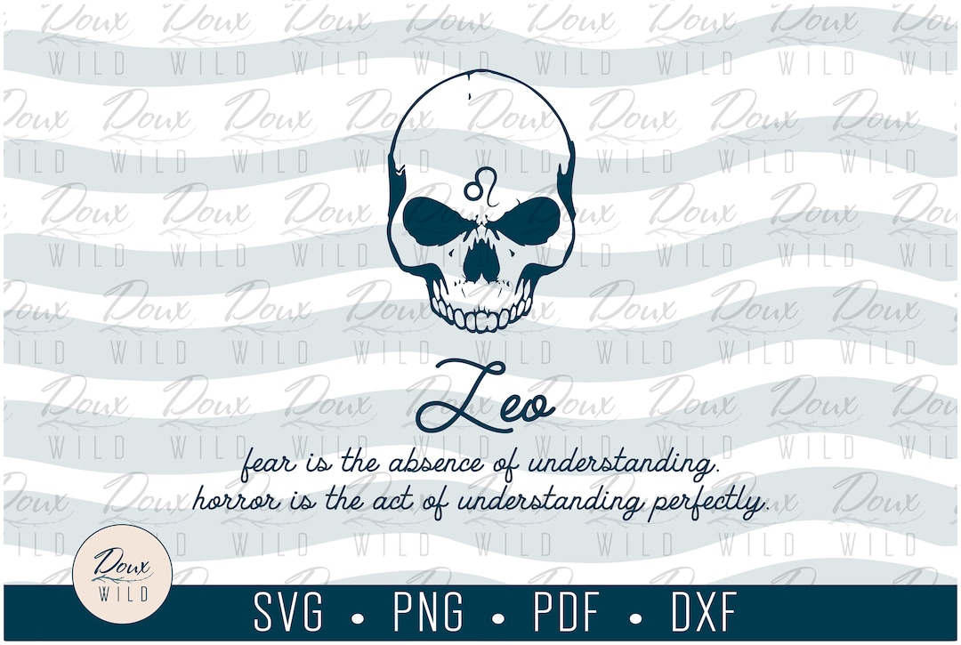 Leo Skull Svg, Zodiac Birthday Energy Stars Horoscope Astrology Sun ...