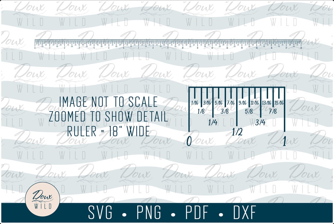 18 Inch Ruler for Crafters Svg, Office Boss School Tools Printable Sign ...