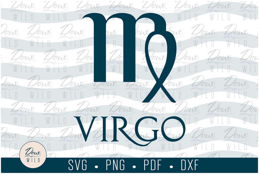 Virgo Sun Sign Svg Zodiac Birthday Stars Horoscope Astrology Signage ...