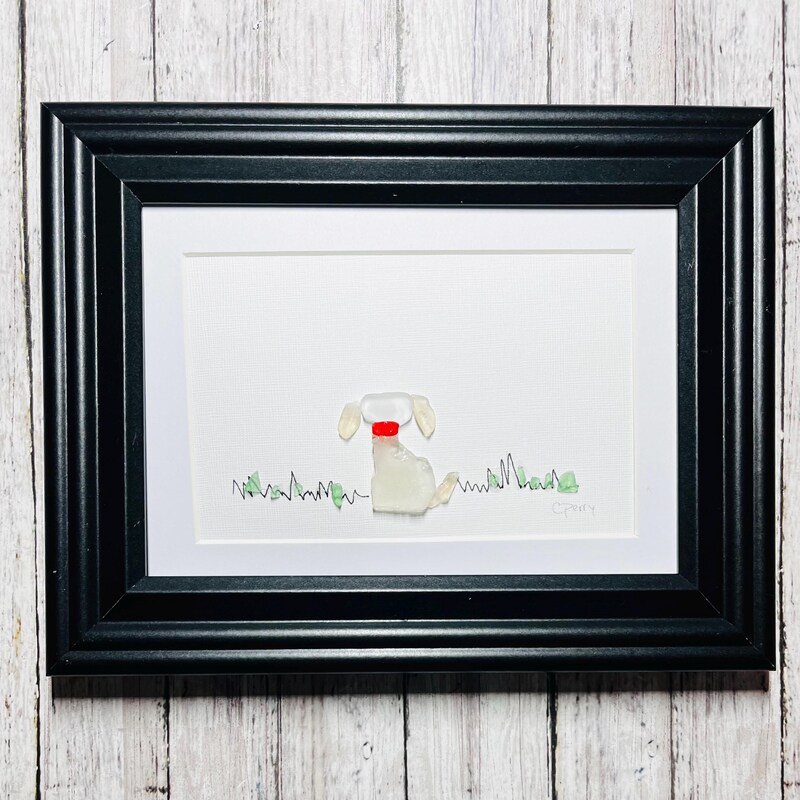 Sea Glass Dog Art - Etsy