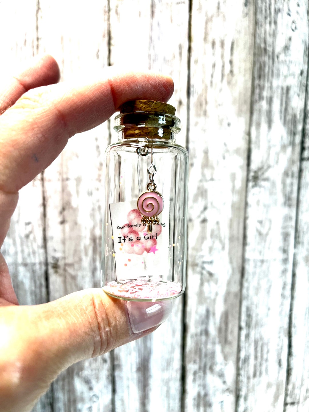 Message in a Bottle, “it’s a Girl” - Etsy
