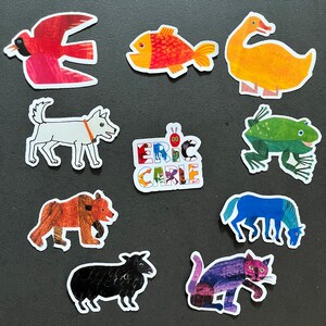 Eric Carle Illustrations Vinyl Stickers Brown Bear Brown Bear - Etsy