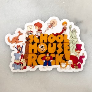 Schoolhouse Rock Characters Vinyl Stickers 50th Anniversary - Etsy