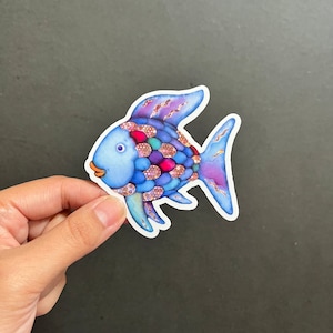 The Rainbow Fish by Marcus Pfister Vinyl Sticker - Etsy