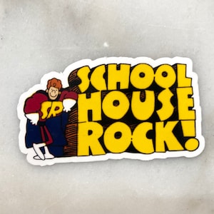 Schoolhouse Rock Characters Vinyl Stickers 50th Anniversary - Etsy