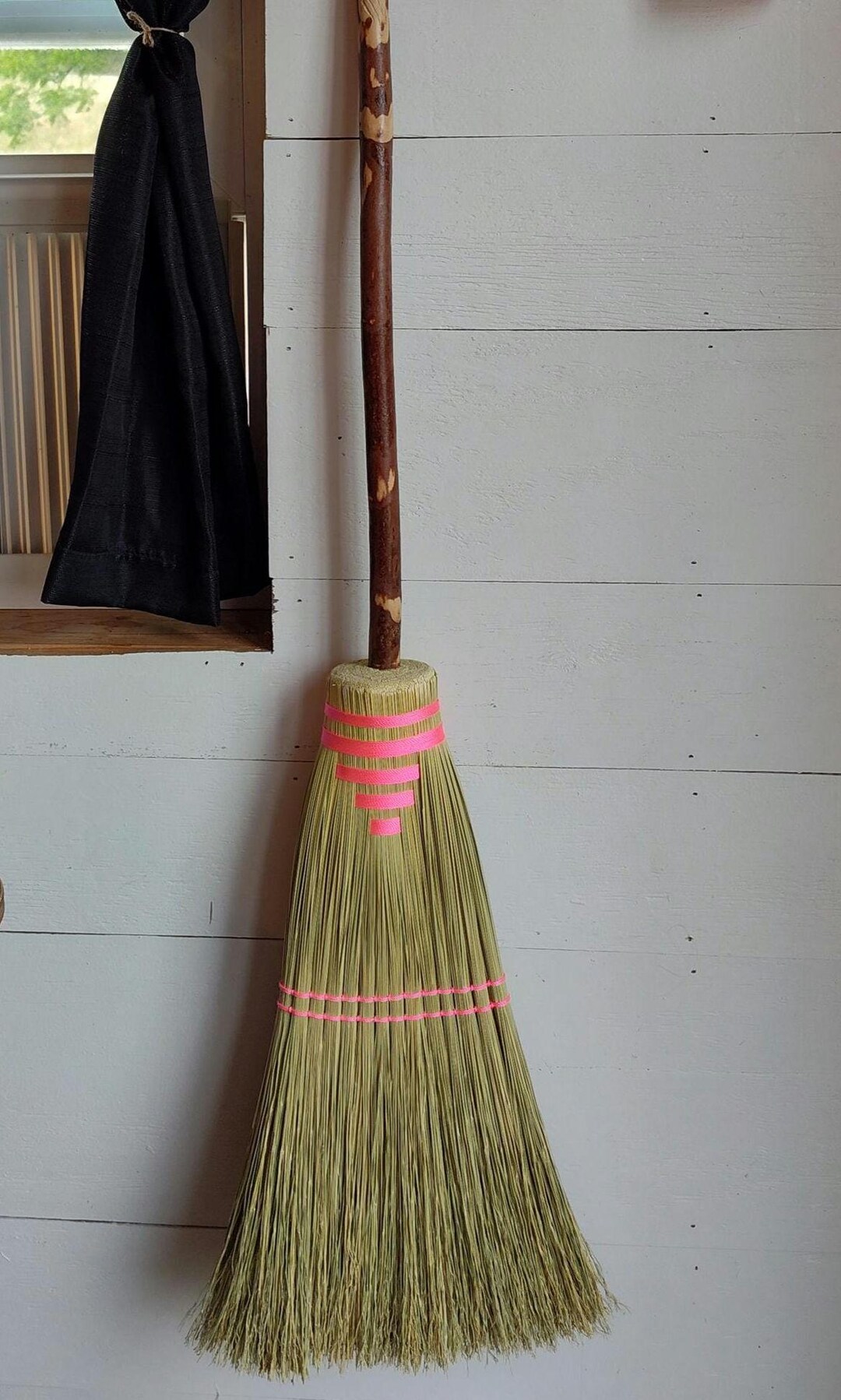 Kitchen Broom, Style, Hawk Tail Style, Primitive Wood Handle; Eco ...