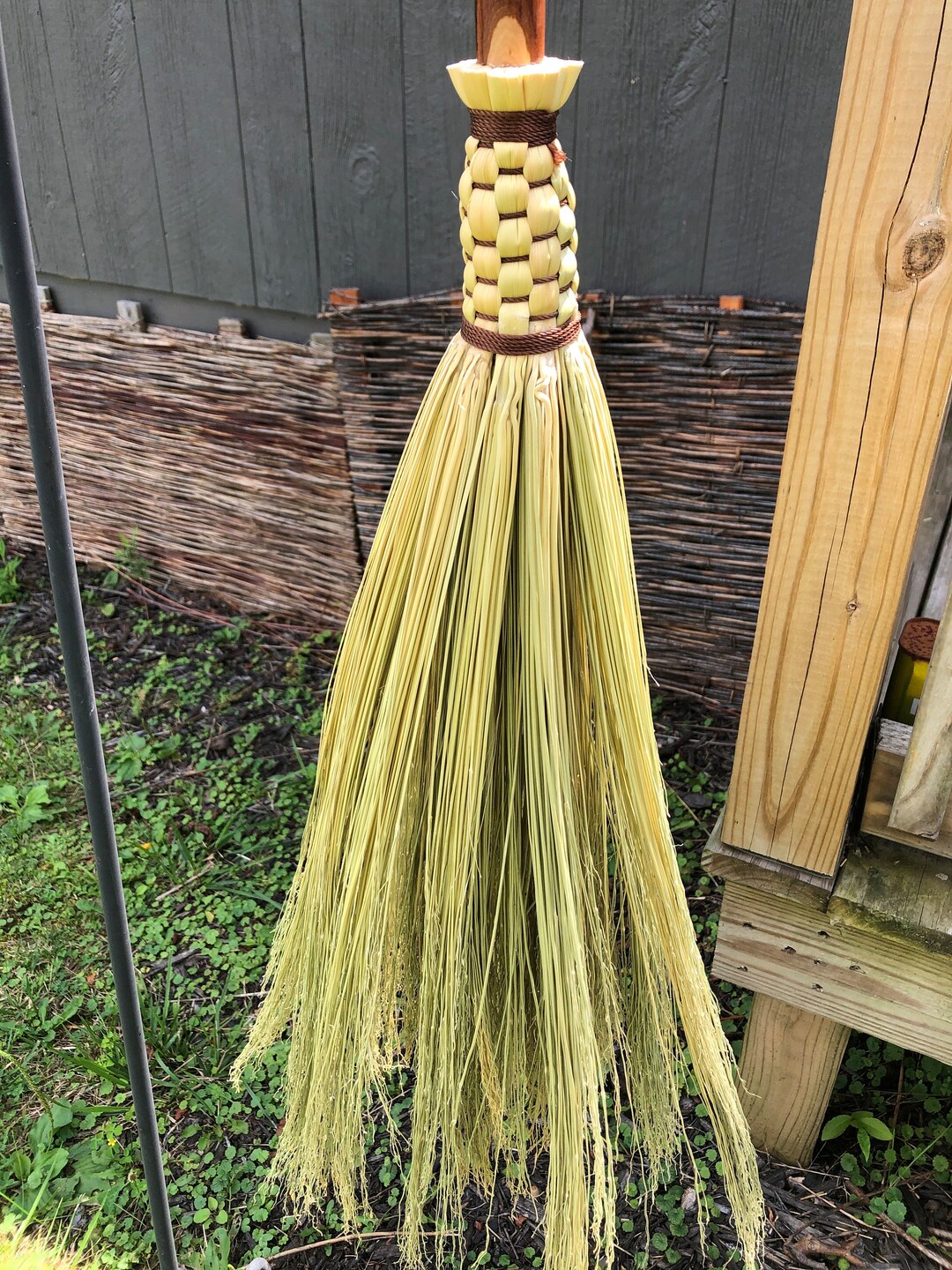 Braided Primitive Broom Witches Broom - Etsy