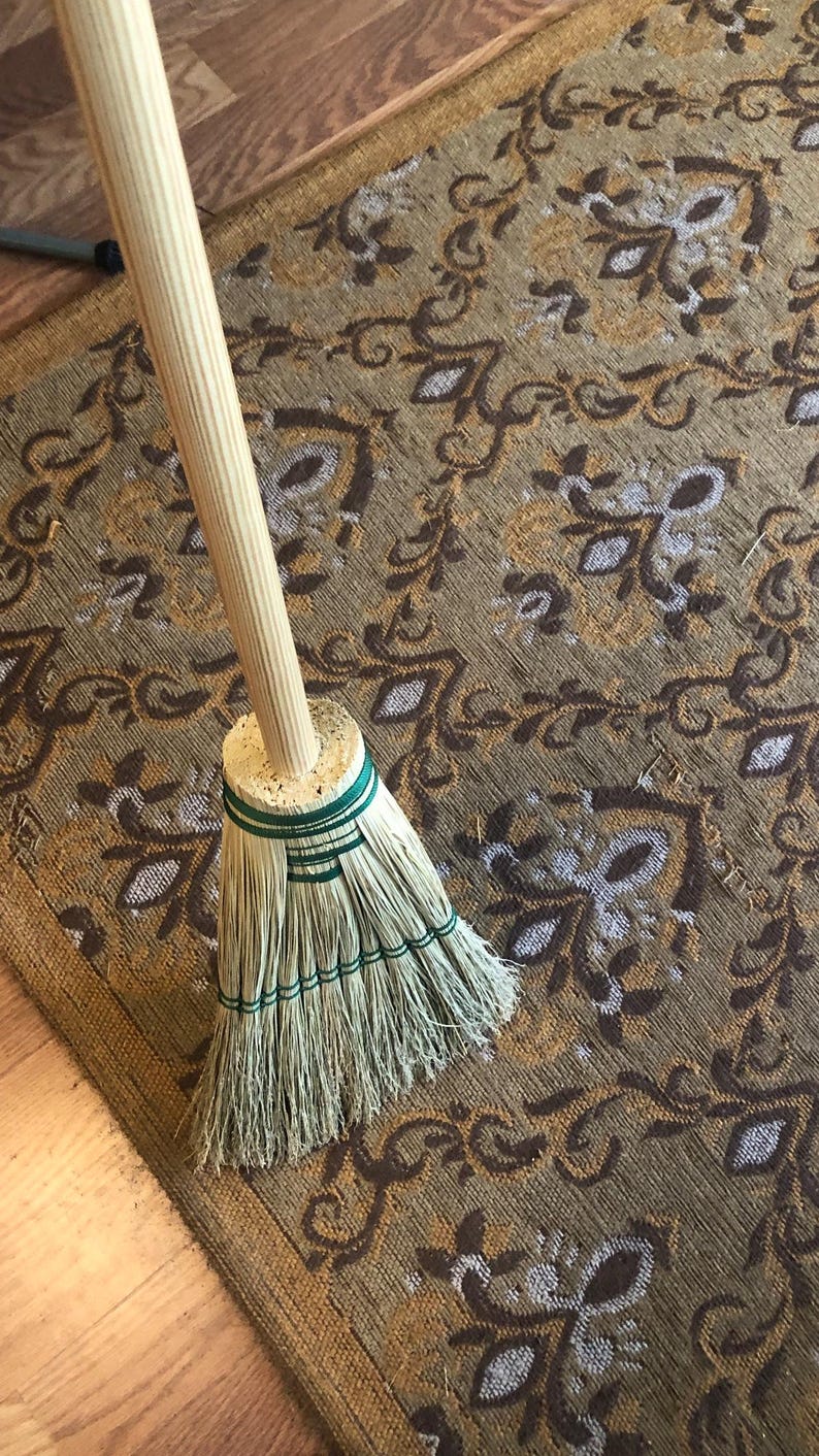Kitchen Broom, Hawk Tail Style, Hardwood Handle; Eco Friendly - Etsy