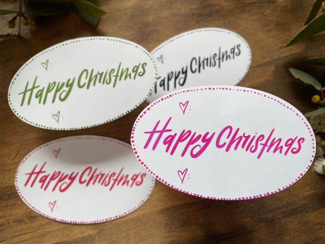 Christmas Gift Labels Set of 4| Christmas Gift Sticker Labels | Fuss ...