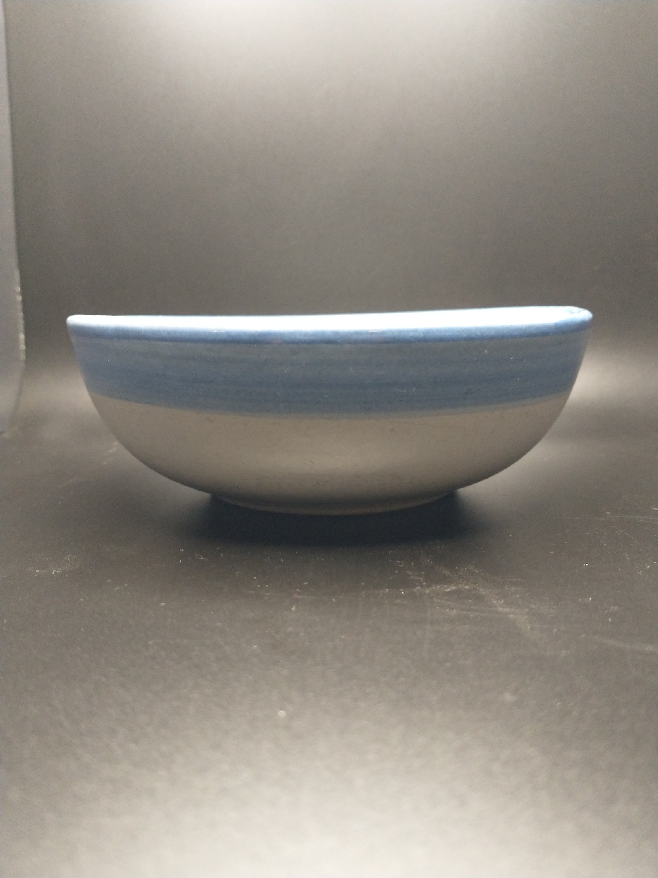 Vintage M.A. Hadley Pottery/stoneware Blue Bowl - Etsy
