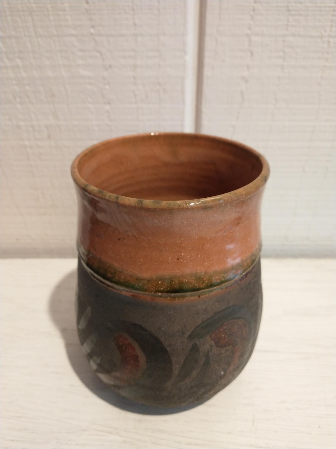 Vintage Raku Pottery Art Vase Artist Signed - Etsy