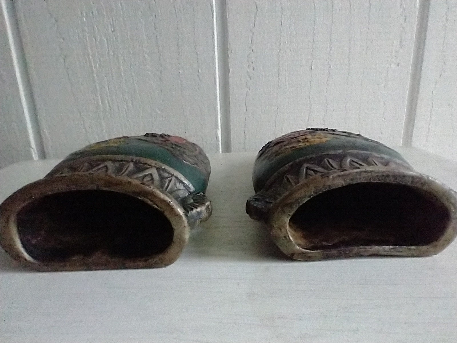 Vintage Ceramic Japanese Tokanabe Wall Pockets Japanese Asian Town - Etsy
