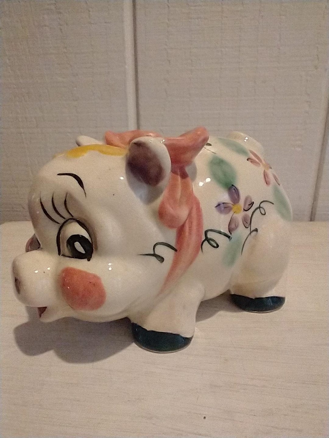 Vintage Piggy Bank Kitchy Ceramic Japan - Etsy