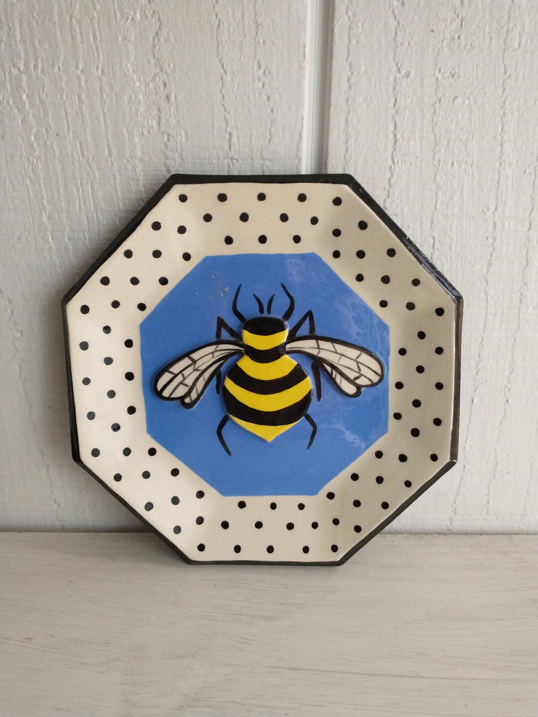 Vintage Bee Studio Art Pottery Plate - Etsy