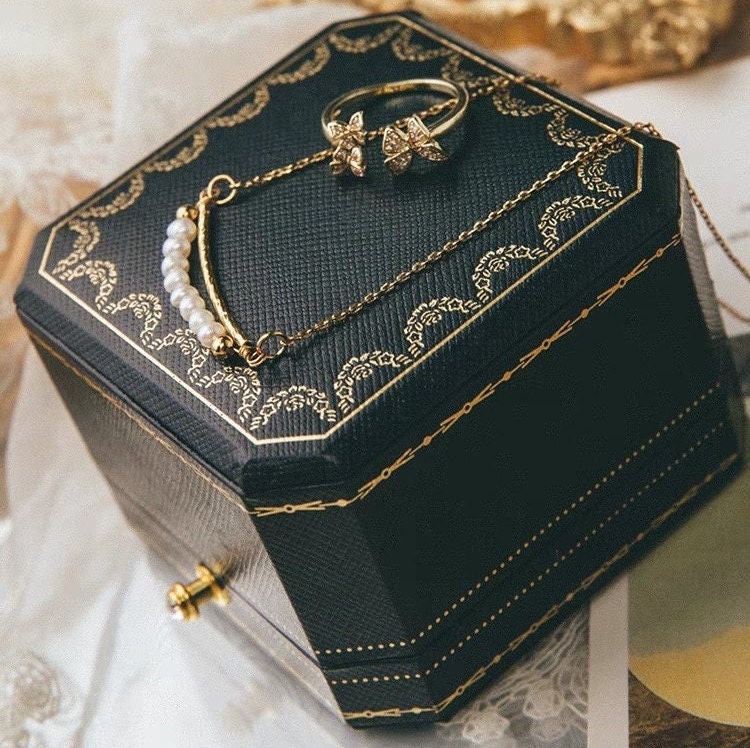 Vintage Style Necklace Box Antique Style Jewelry Box - Etsy