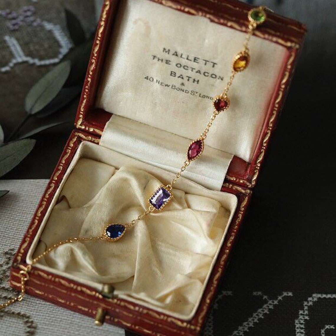 Rainbow Gemstone Bracelets Multi Color Stone Bracelet Dainty - Etsy