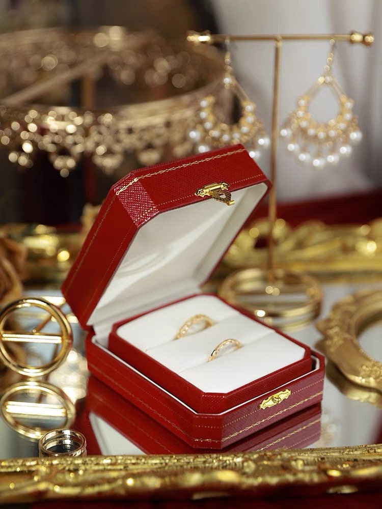 Vintage Wedding Ring Box Couple Ring Box Wedding Ceremony - Etsy