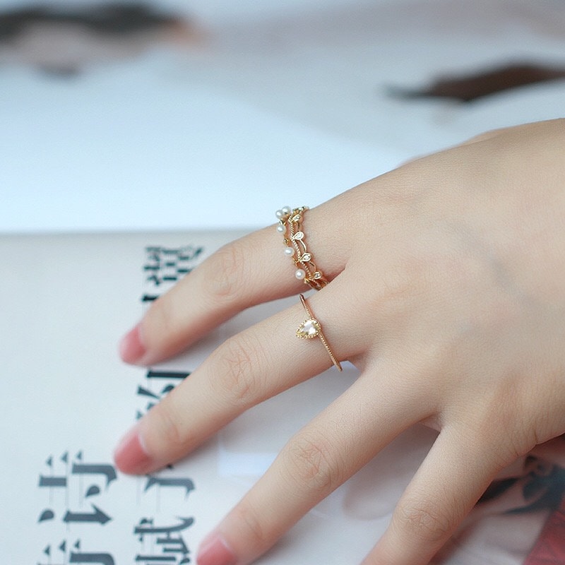 Set of 3 Stacking Rings Stackable Bands Vintage Citrine - Etsy