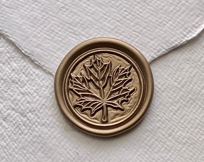 Custom "maple Leaf" Wax Seals, FALL Wedding Wax Seal, Autumn Wedding ...
