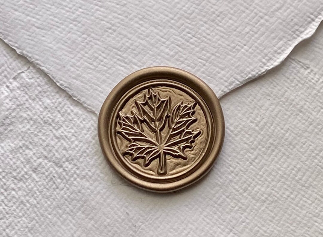 Custom "maple Leaf" Wax Seals, FALL Wedding Wax Seal, Autumn Wedding ...