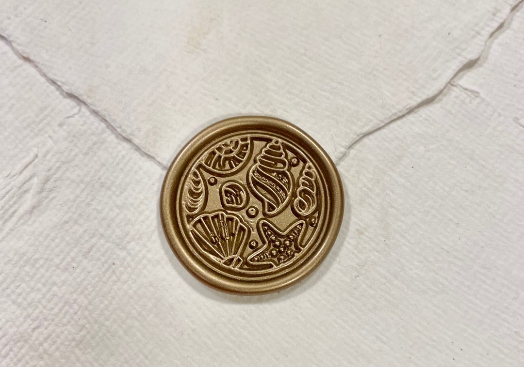 Custom "seashells" Wax Seals, Beach Shells Wax Seals, Destination ...