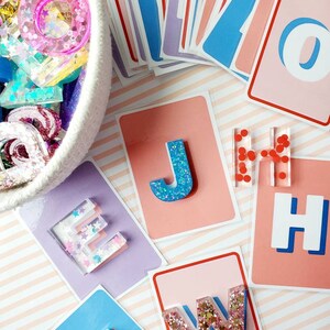 Printable Alphabet Flashcards | Pastel ABC Flashcards for Preschool ...