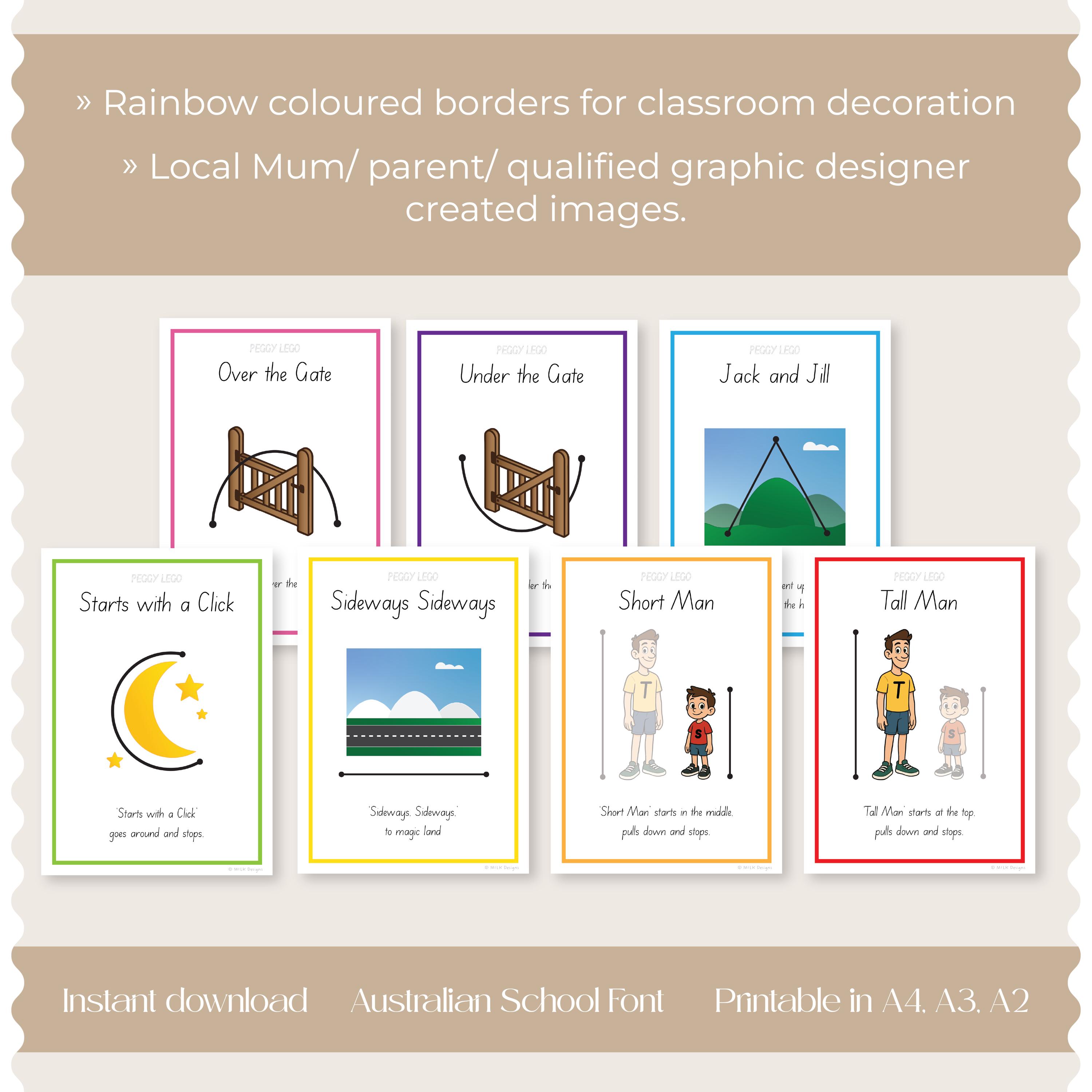 Peggy Lego Writing Guide – Visual Learning Tools for Teaching Letter ...