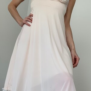 Vintage Ivory/pink Negligee Slip Dress - Etsy