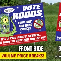 Vote Kang or Kodos Election Yard Sign - Etsy