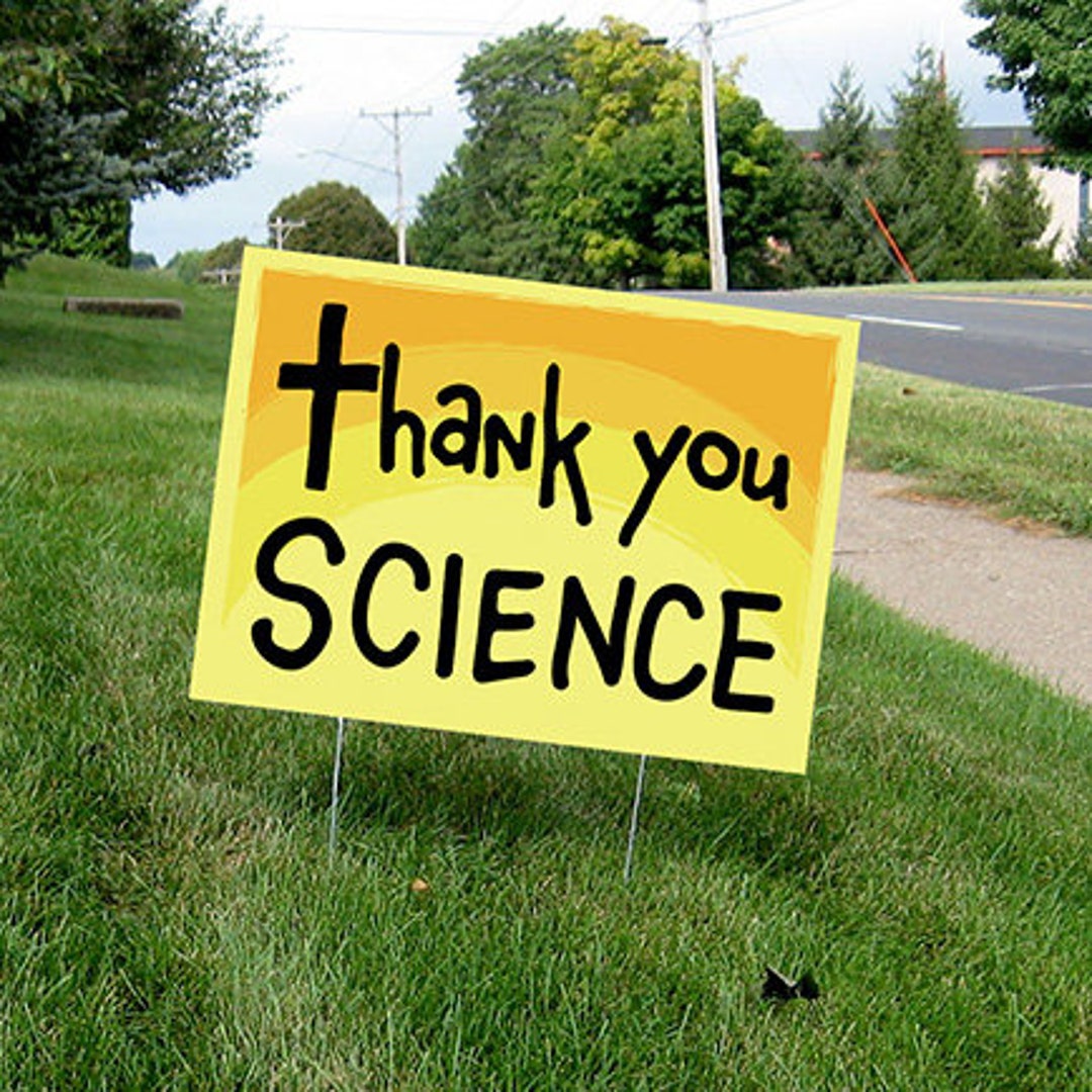 Thank You Science Election Yard Sign - Etsy
