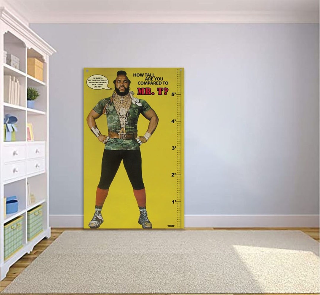Mr. T Lifesize Growth Chart - Etsy